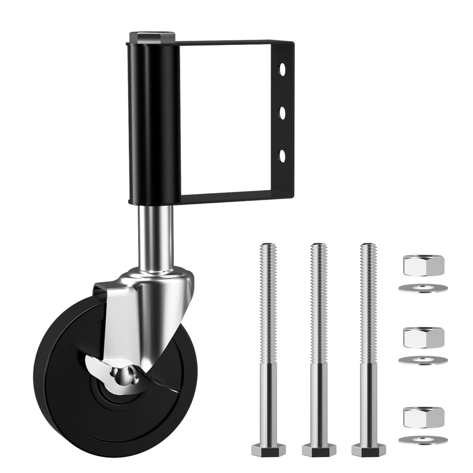 Snapklik.com : Gate Wheels For Wooden Gate, Fence Spring Loaded Gate ...