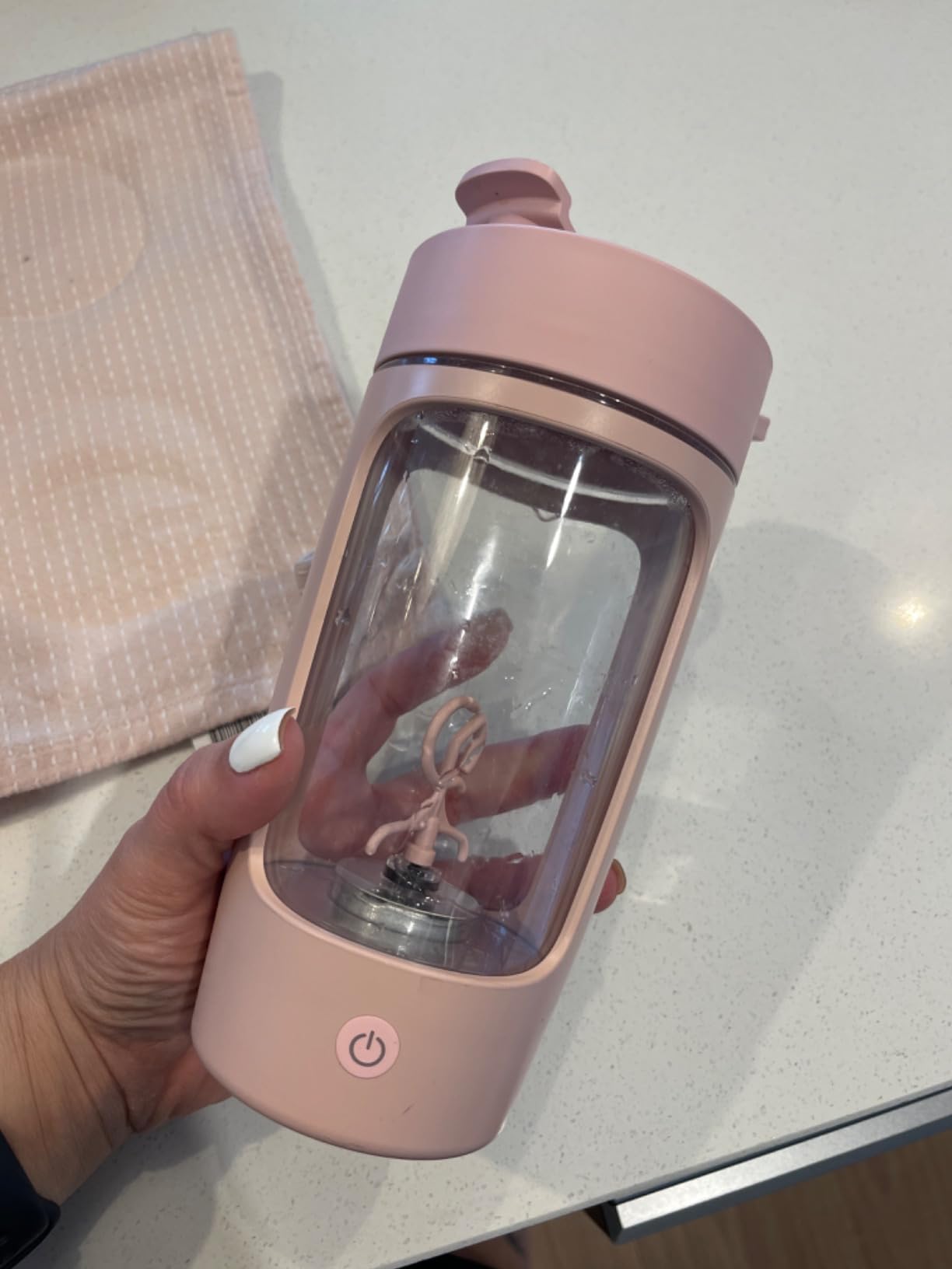 Electric Protein Shaker Bottle, 650ML Portable Blender Bottles, BPA ...