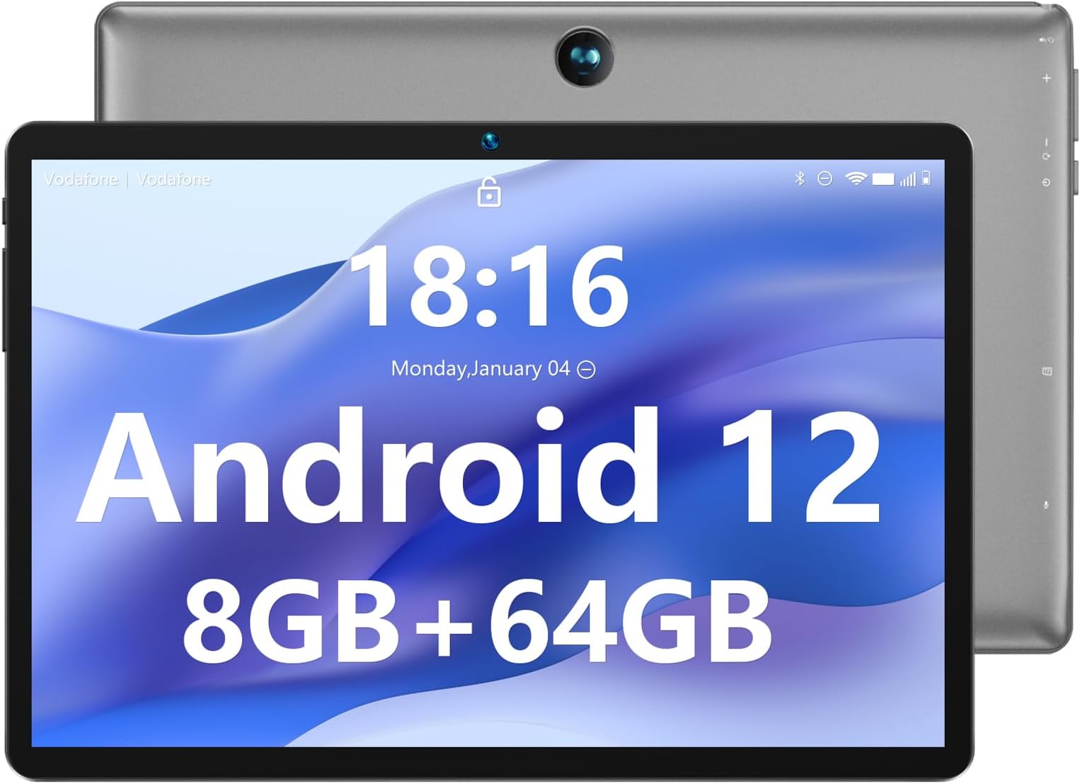 Bmax Tablet I9 Plus Android 12, 10,1 polegadas Tablet 4 GB RAM+64 GB ROM (1TB TF), 5G Tipo-C ...