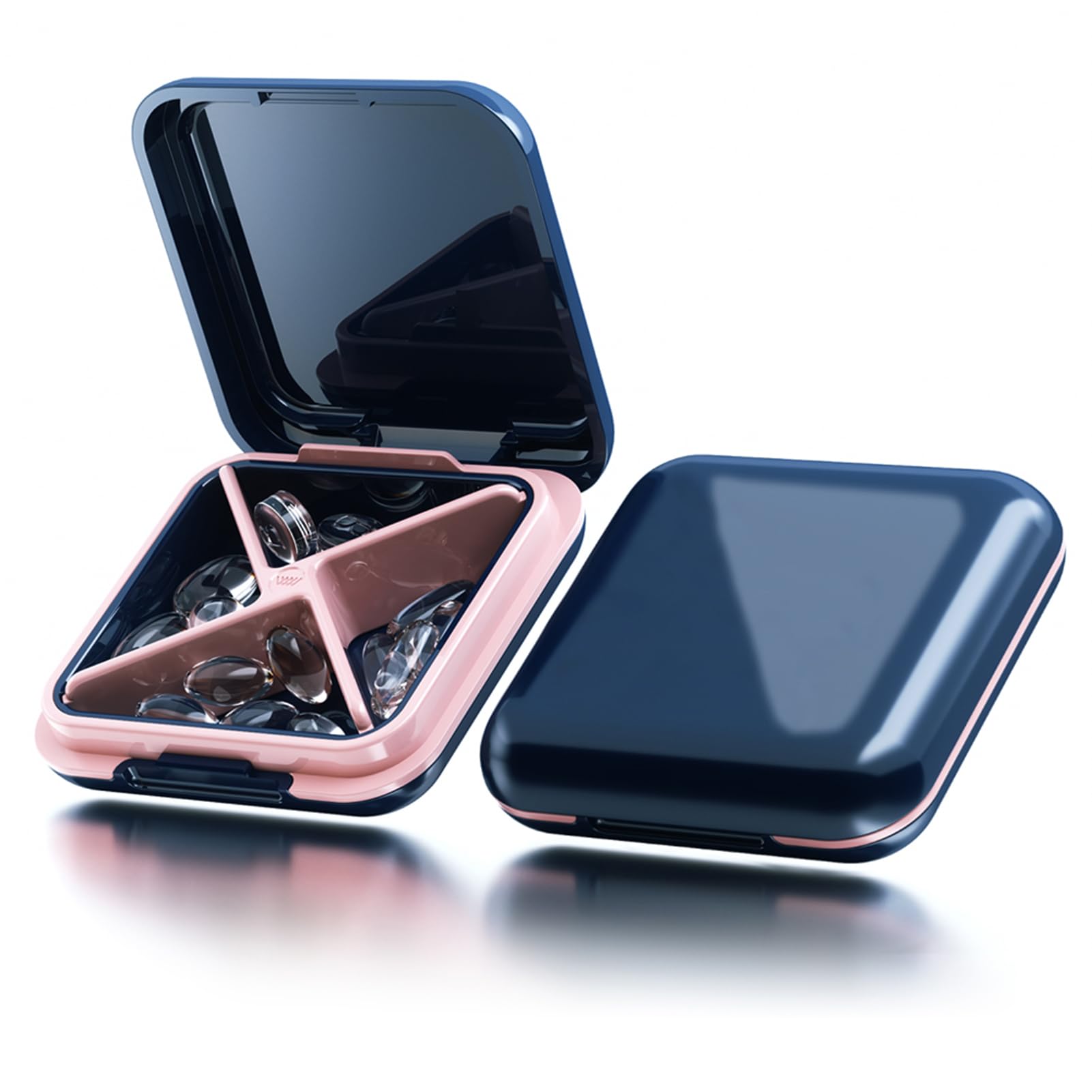 Amazon.com: MOODKEY Small Pill Box Waterproof Travel Pill Case Portable ...