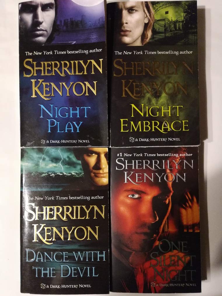 Collection of 4 Dark Hunter Series Novels by Sherrilyn Kenyon: Night ...