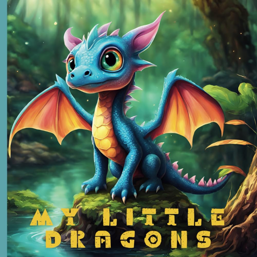 My Little Dragons: Coloring book for kids ages 4-8: Sun, Mrs Tessa ...