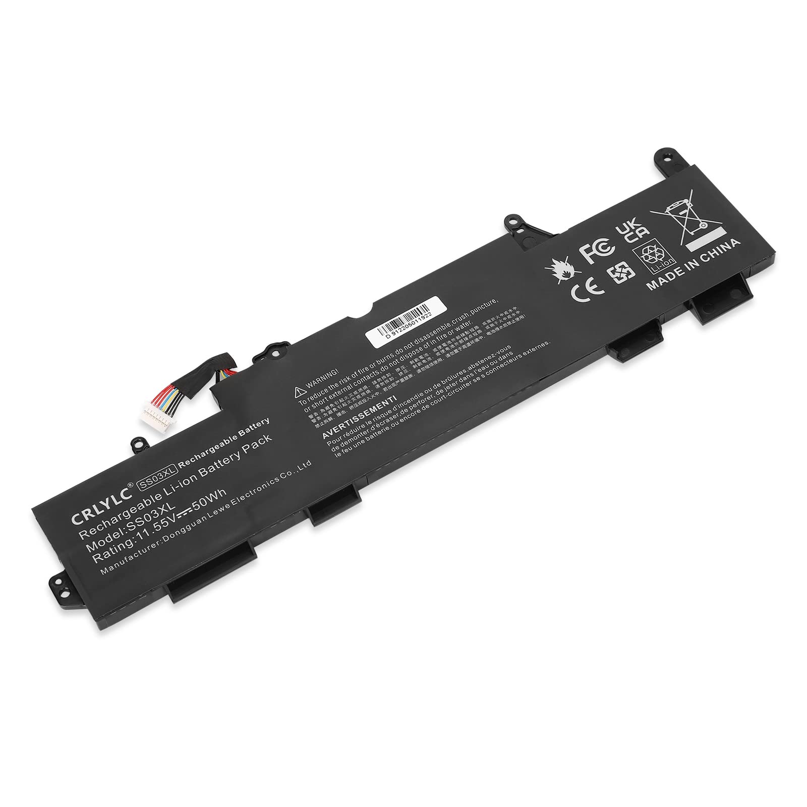CRLYLC 11,55V 50Wh SS03XL 933321-855 Laptop Batterij voor HP EliteBook ...
