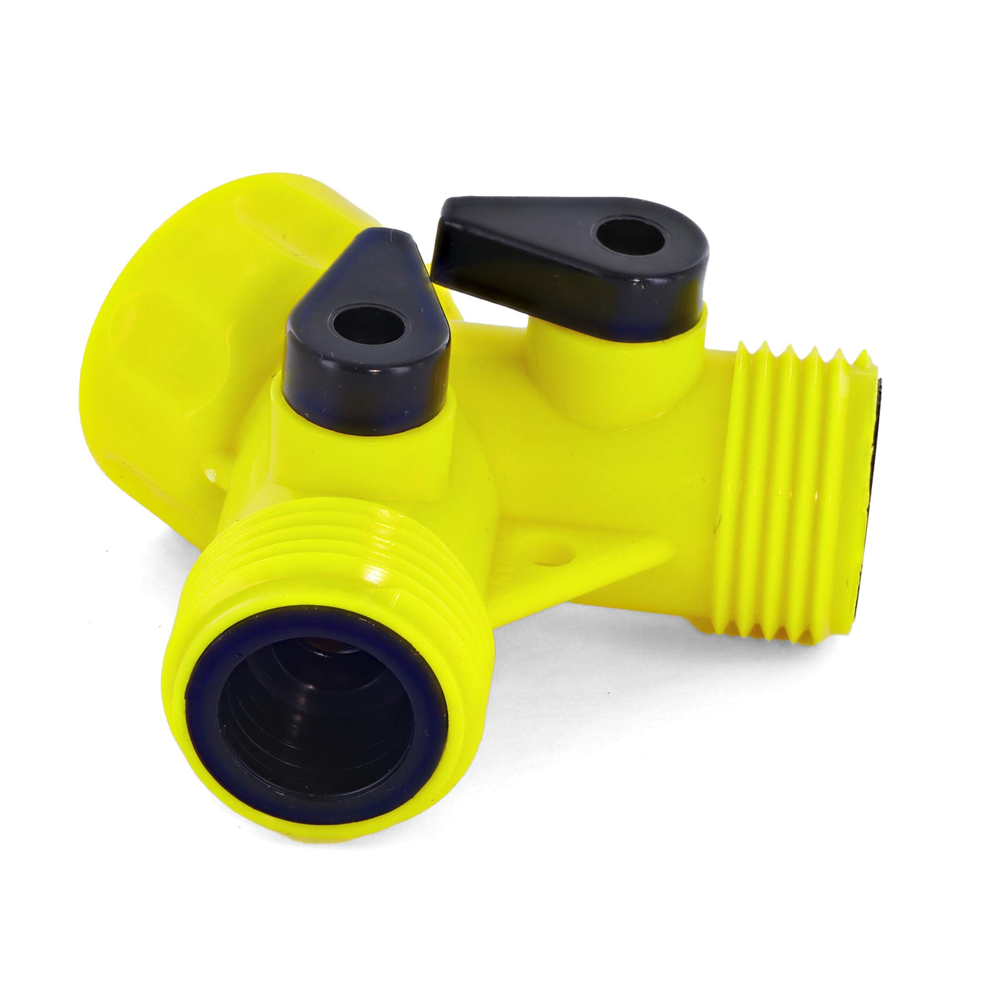 Snapklik.com : 2 Way Hose Adapter Y Valve Garden Hose Connector Non ...