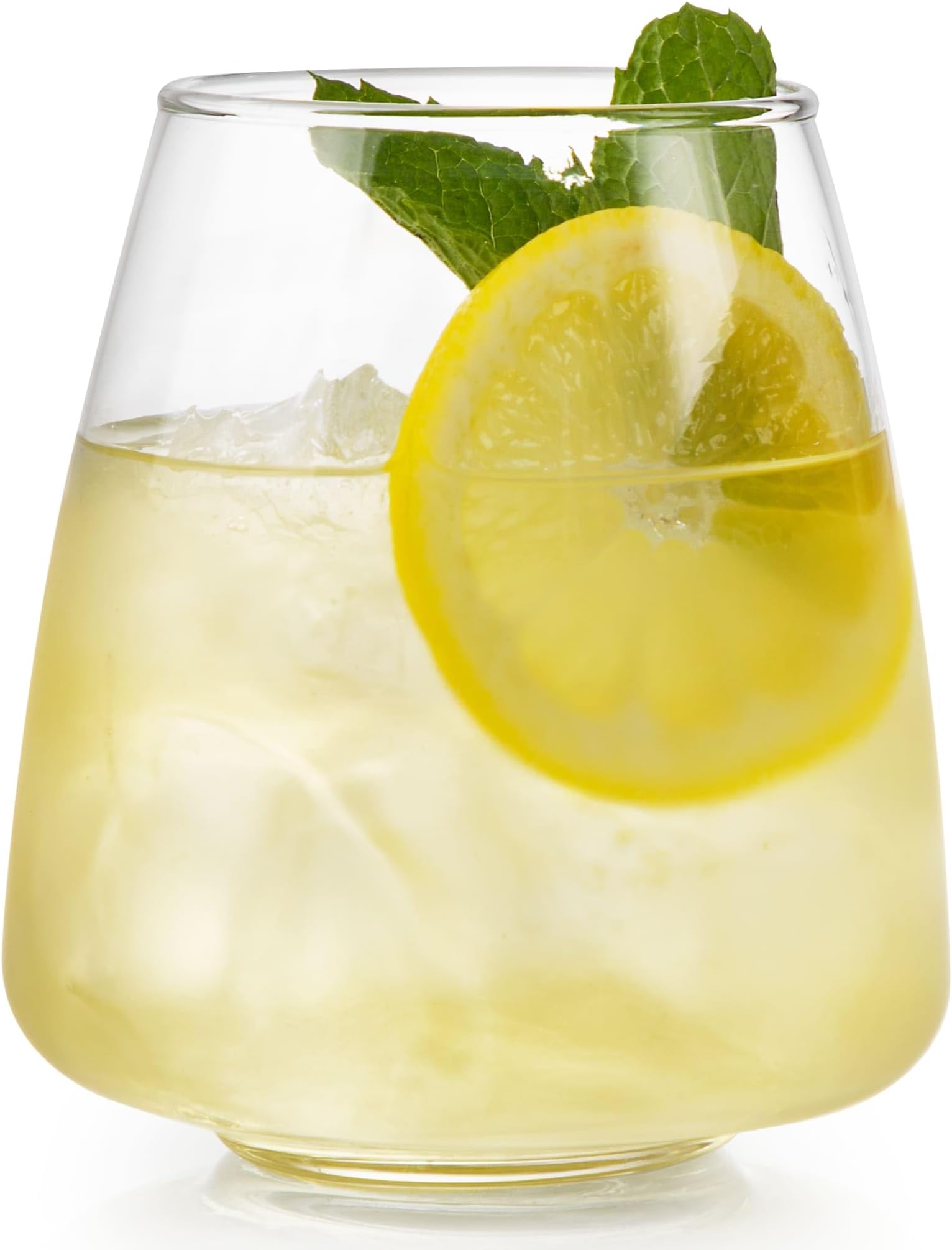 Amazon.com | Godinger Stemless Goblet Wine Glasses Beverage Glass Cup ...