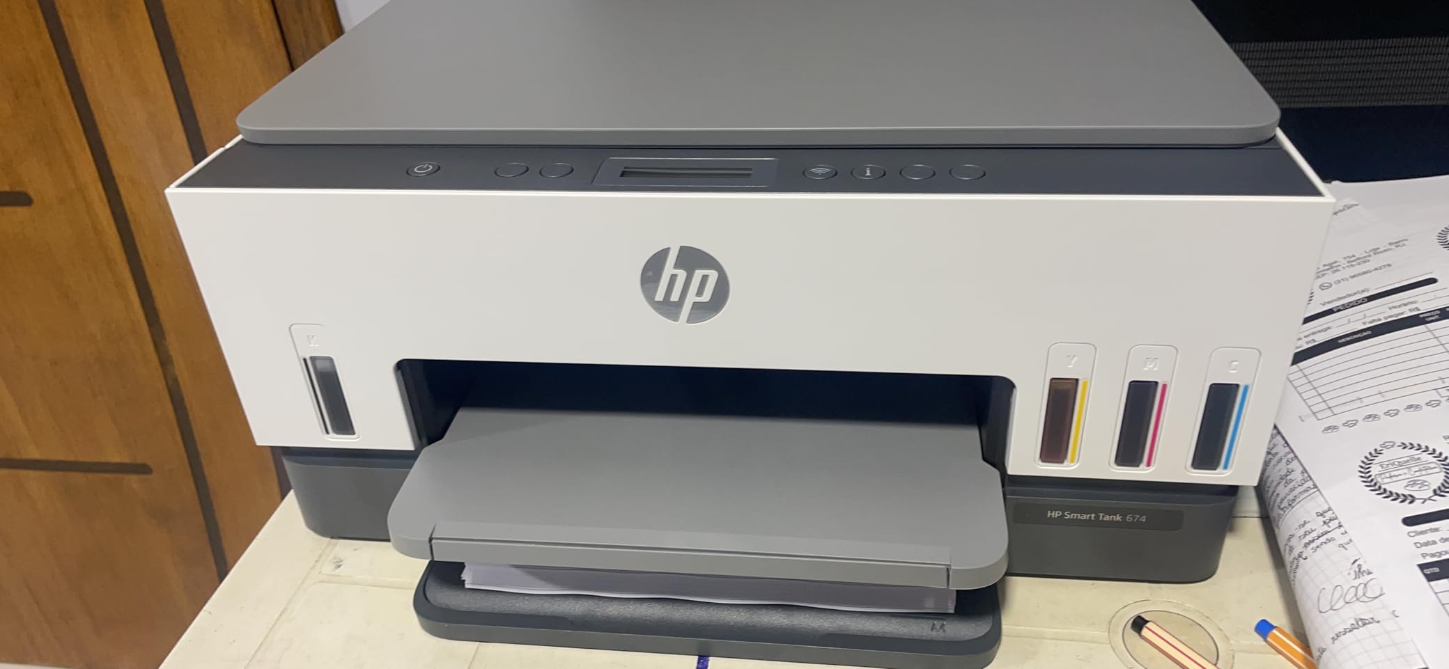 Impressora Multifuncional HP Smart Tank 674 Wireless Duplex : Amazon ...