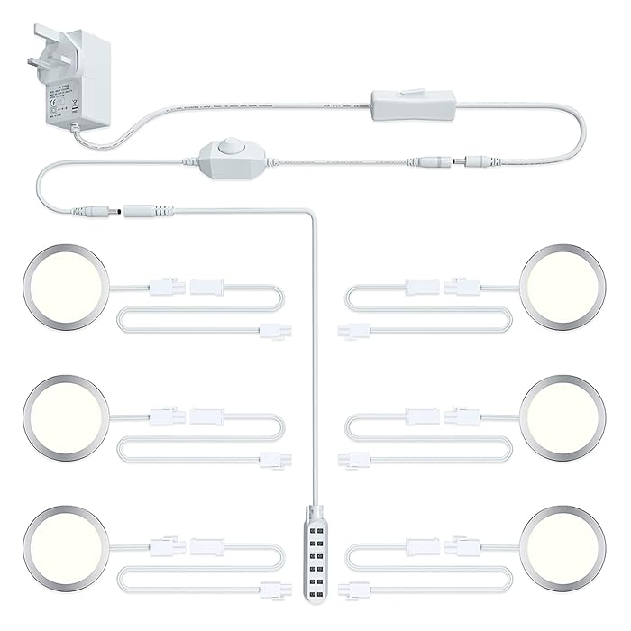 Buy Under Cabinet LED Lights, LAMPAOUS Dimmable Under Counter Spot ...