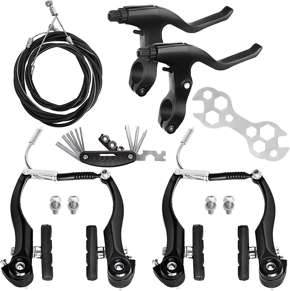 Snapklik.com : Complete V-Type Bike Brake Set, Front And Rear Bike MTB ...