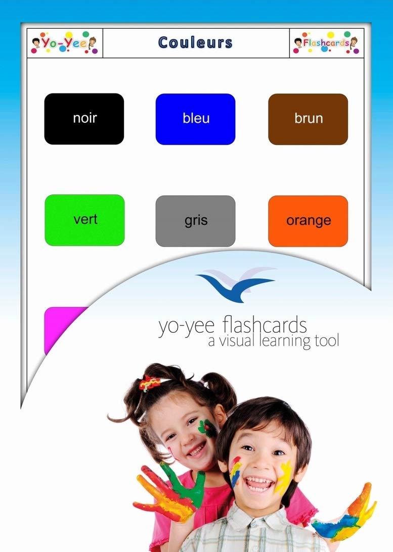 Couleurs Fiches De Vocabulaire Color Flashcards In French For Kids ...