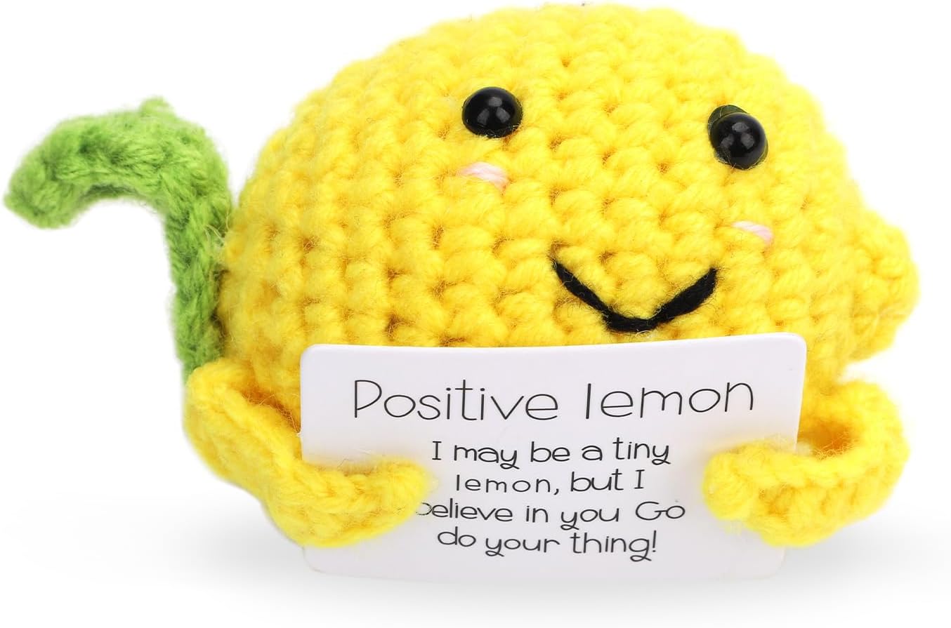 Amazon.com: NQEUEPN Funny Positive Lemon, Cute Lemon Doll Toy with ...