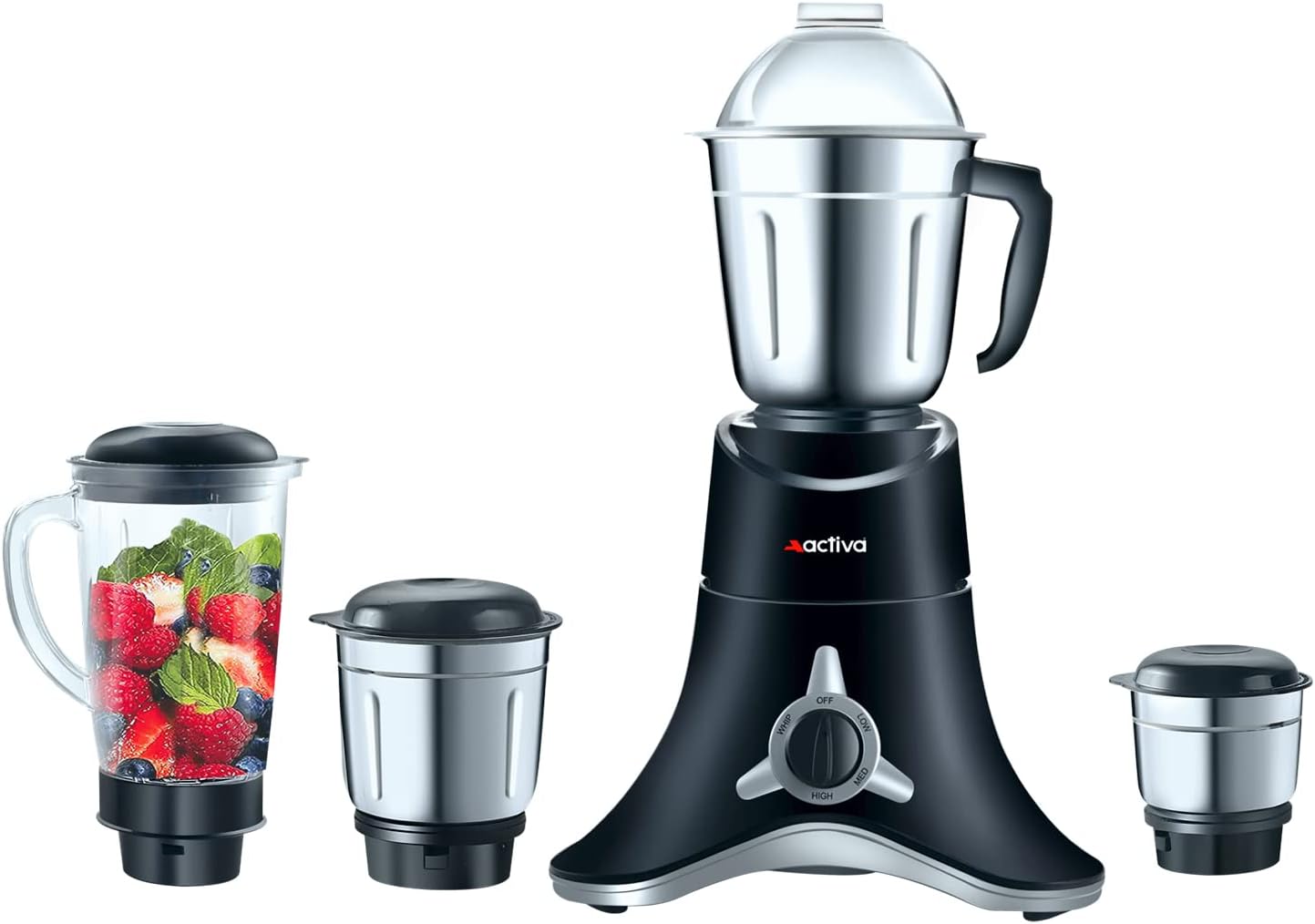 Buy Longway Super Dlx 750 Watt Juicer Mixer Grinder with 4 Jars for ...