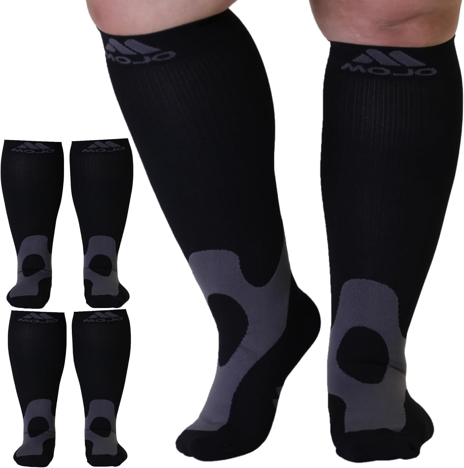Amazon.com: Mojo Compression Socks for Women and Men Circulation (3 ...