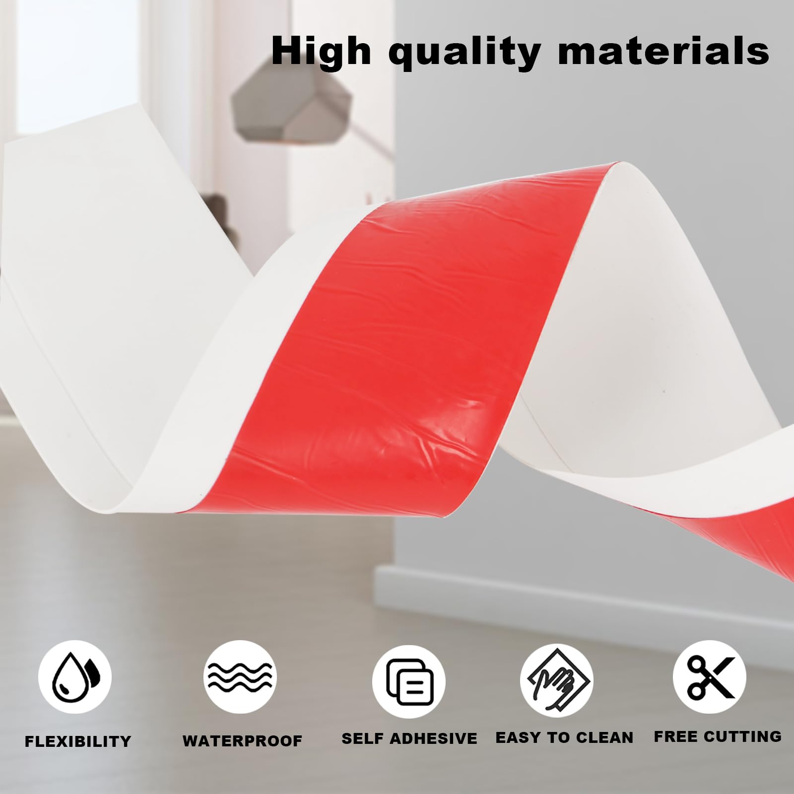 Snapklik.com : Flexible Baseboard Molding Trim Self Adhesive Vinyl Wall ...
