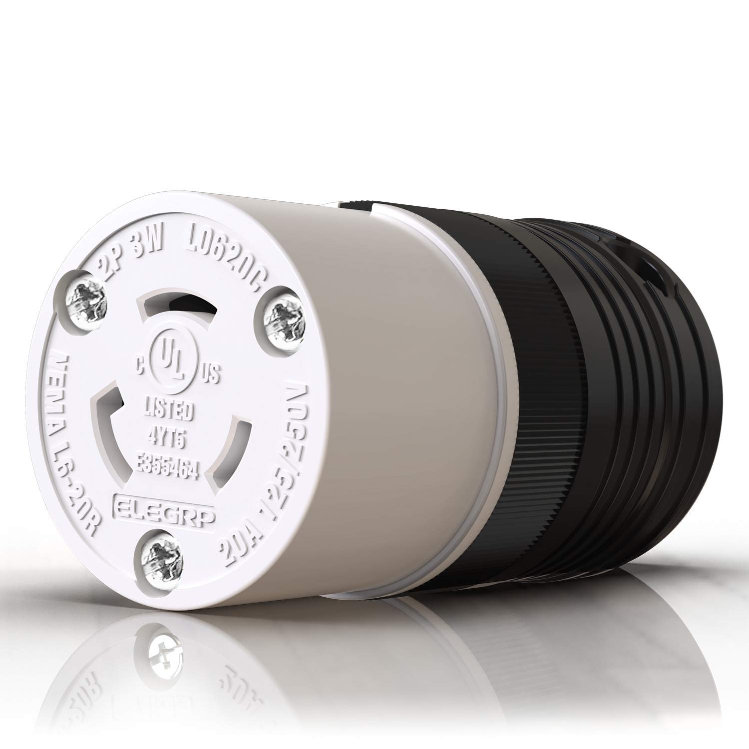 Snapklik.com : ELEGRP NEMA L6-20R Locking Connector, Generator Twist ...