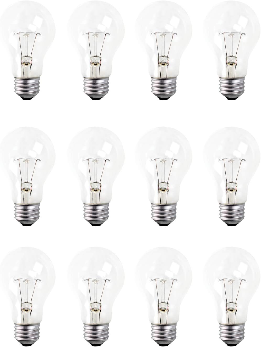 Xtricity A19 Clear Incandescent Rough Service Light Bulb, 60 Watt ...