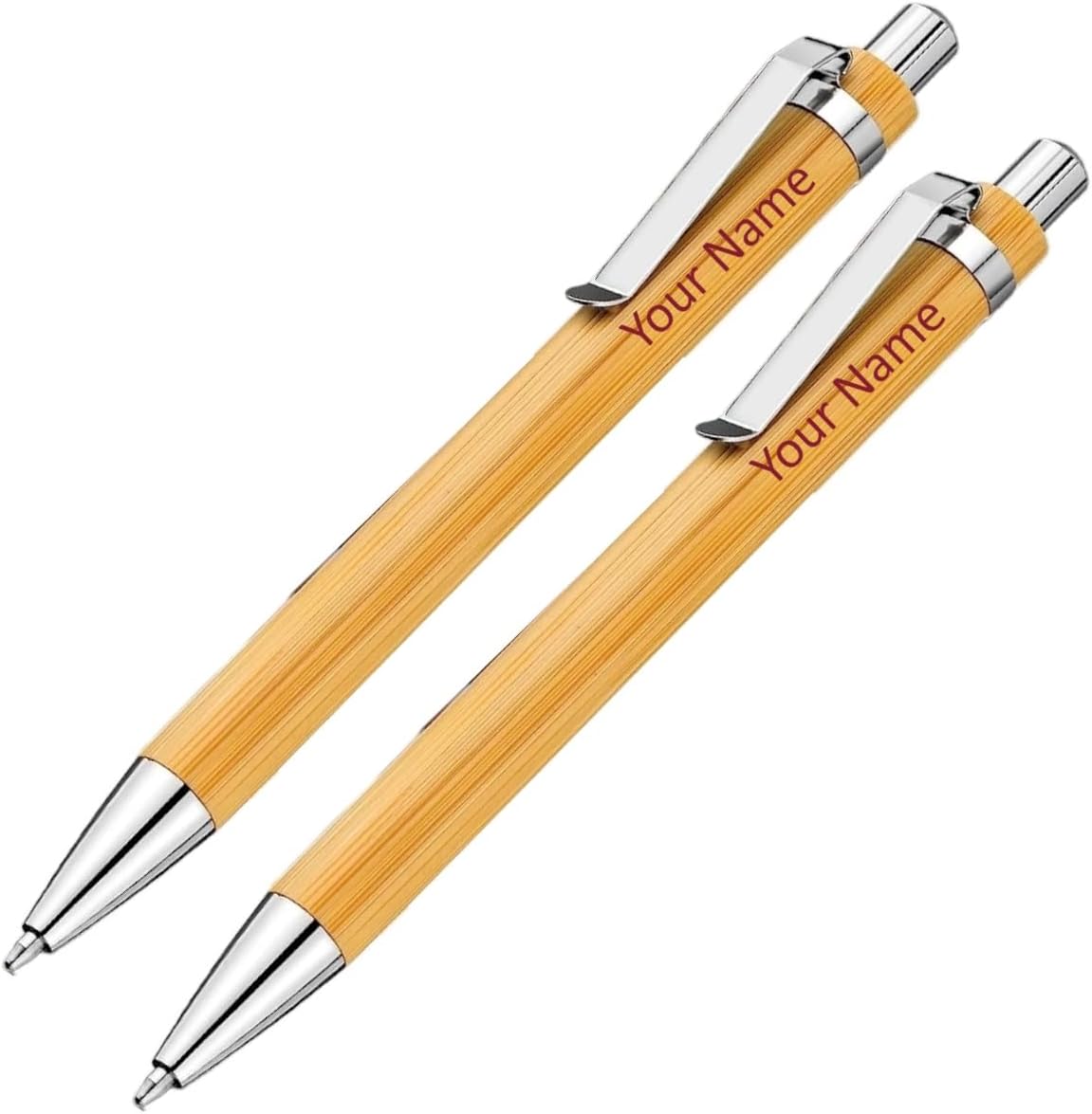 CATCHEX Personalised Bamboo Ballpoint Pen - Eco friendly/Sustainable ...