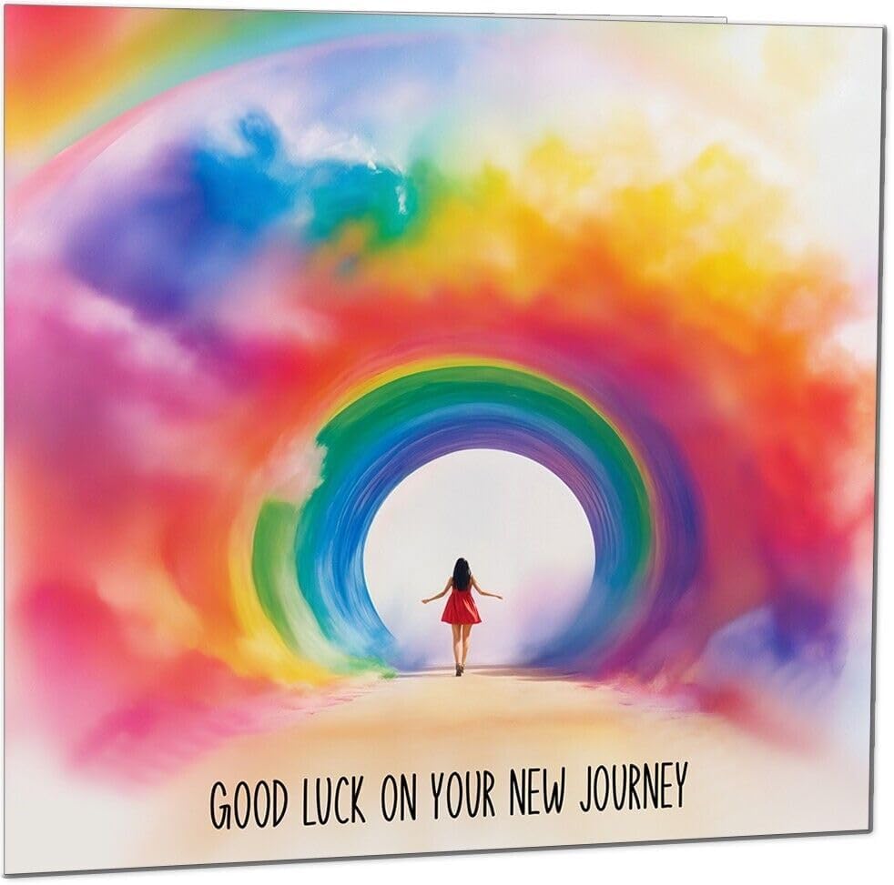 Good Luck Card - New Journey - New Job Card, New Home Card, Colleague ...