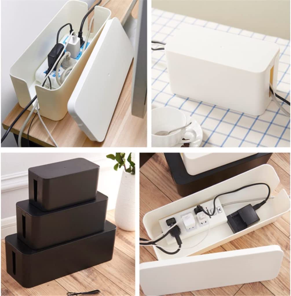Cable Tidy Box,Plastic Wire Storage Box Power Line Storage Cases ...