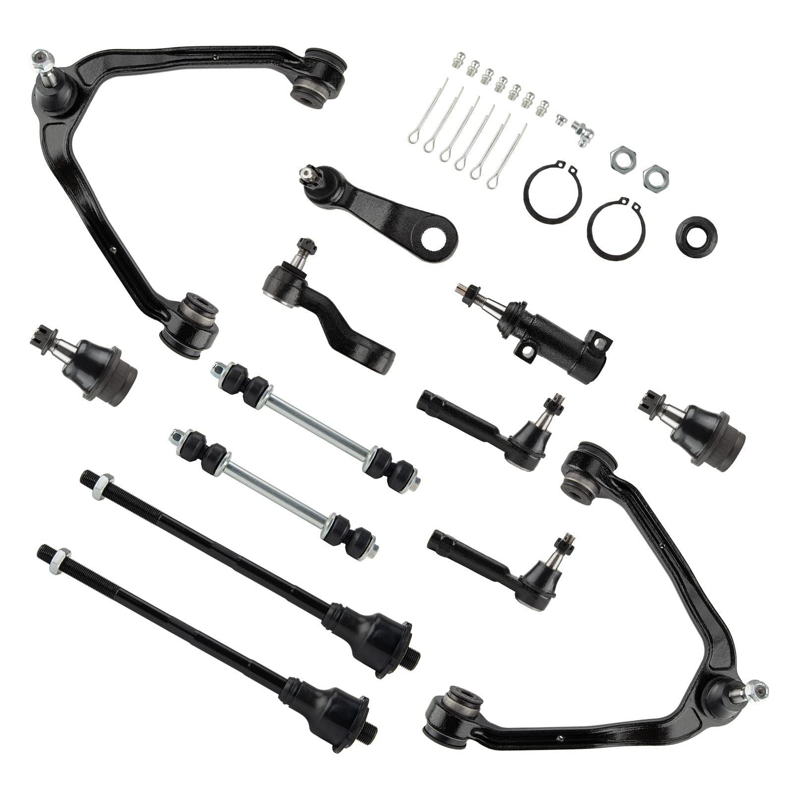Torchbeam 13Pcs Front Upper Control Arms, Suspension Kit with Ball ...
