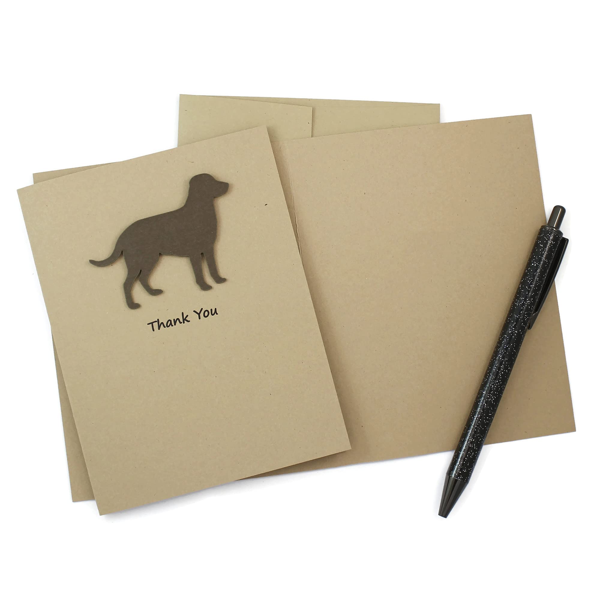 Snapklik.com : Chocolate Brown Labrador Retriever Thank You Cards Pack ...