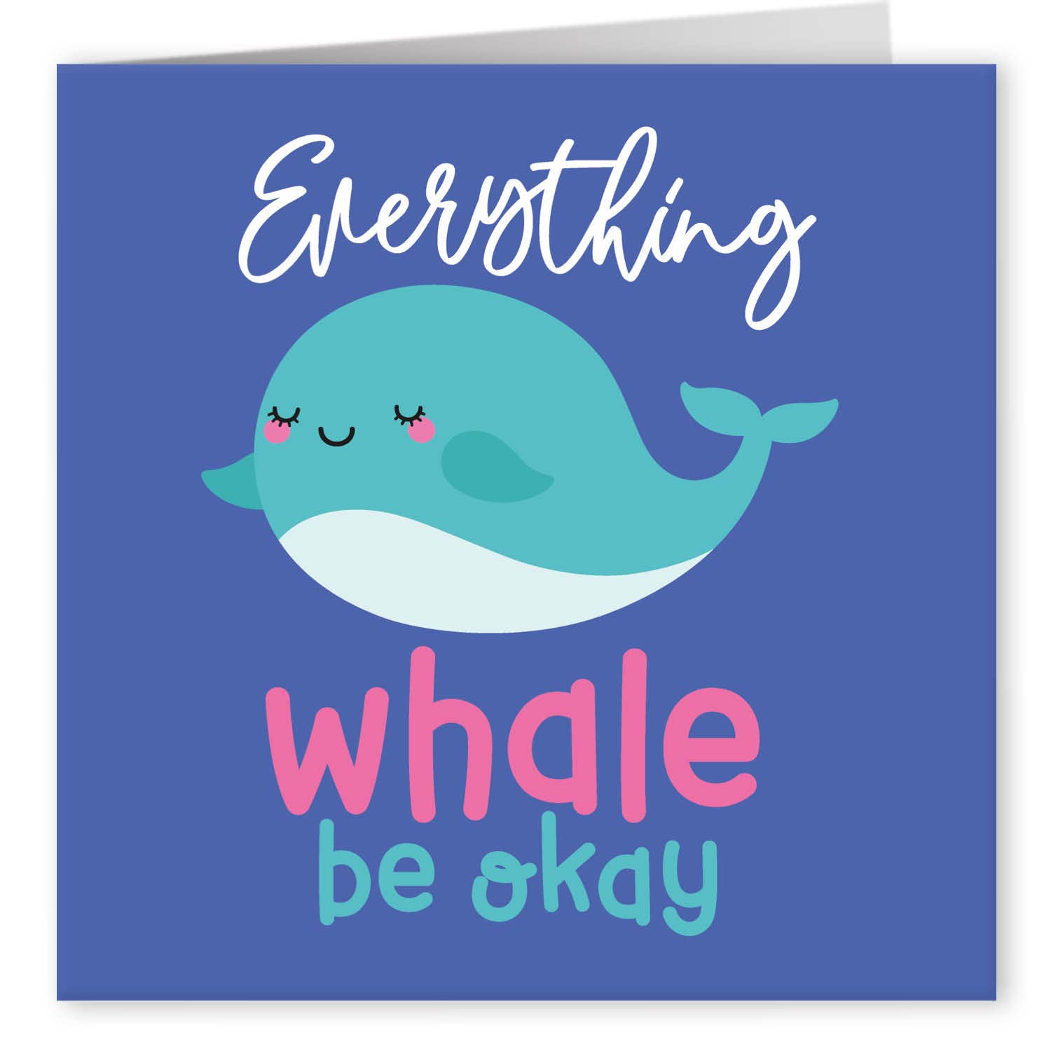 Buy Cult Kitty - Everything Whale Be Okay - Unique Get Well Soon Card ...