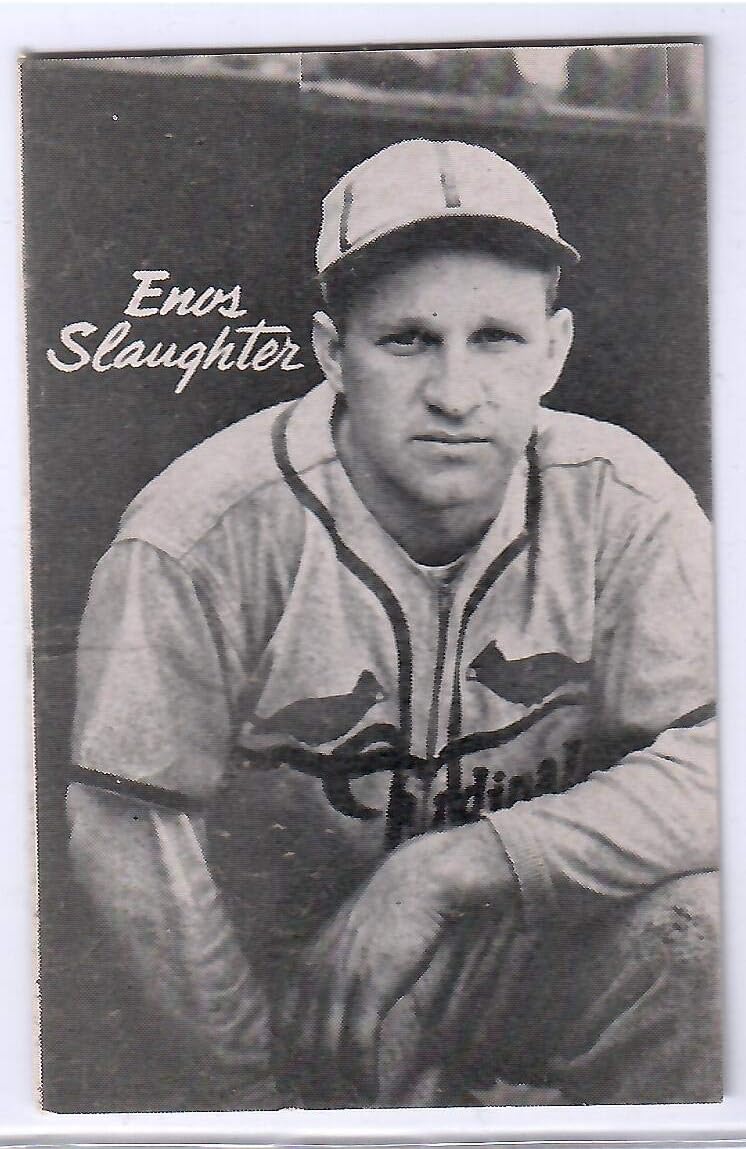 Amazon.com: 1947 Bond Bread Enos Slaughter Square Corners Card Very ...