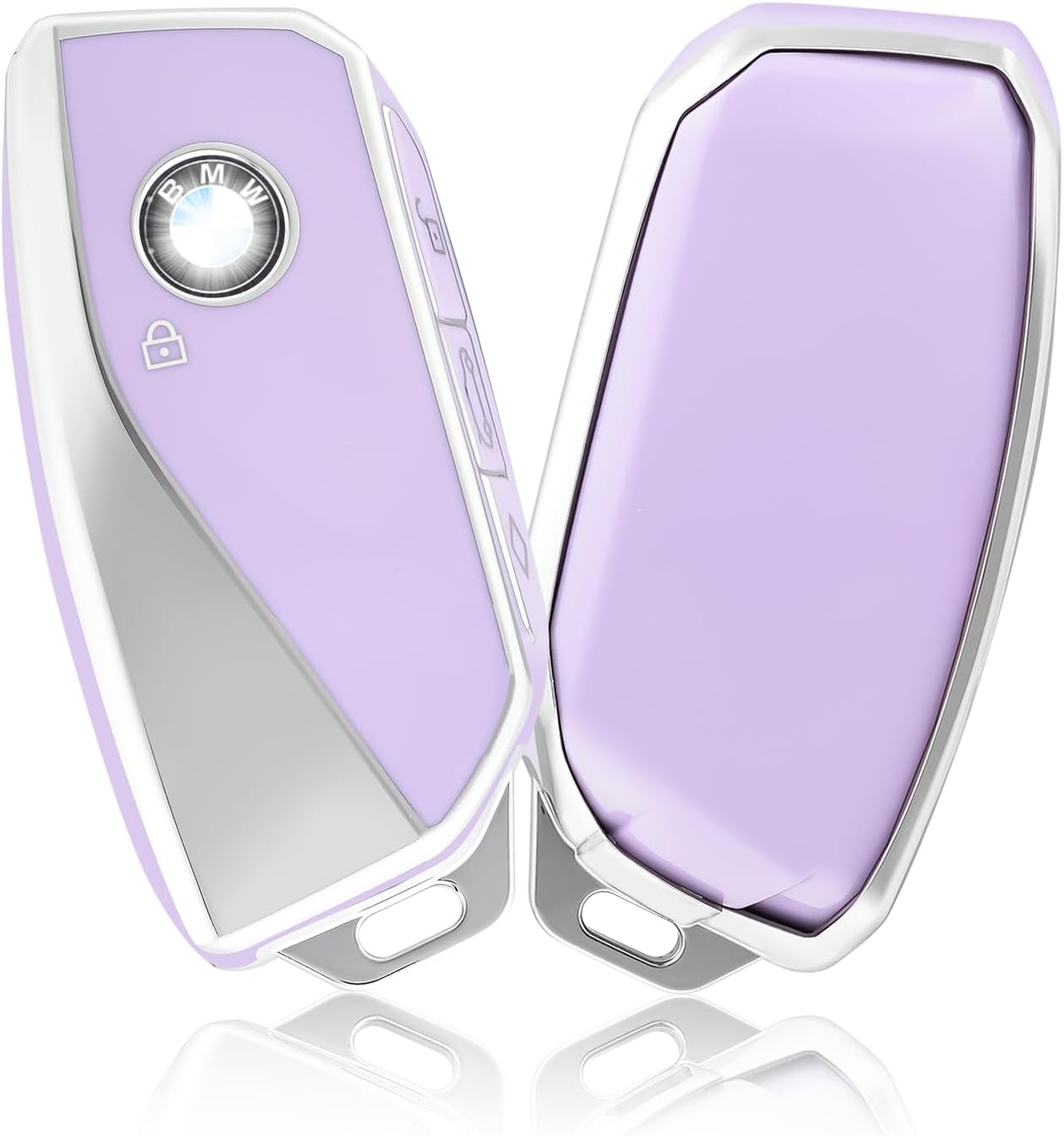 Amazon.com: OFFCURVE Key Fob Cover for BMW, Special Car Key Case ...