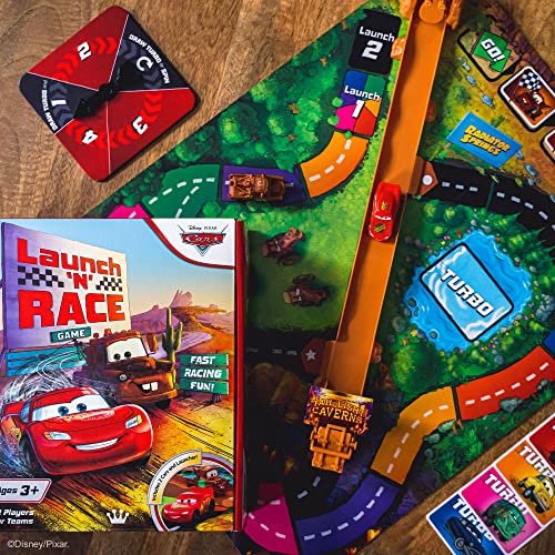 Funko Games Disney Pixar Cars Launch ‘N’ Race Game | Ages 3+ | 2 or ...