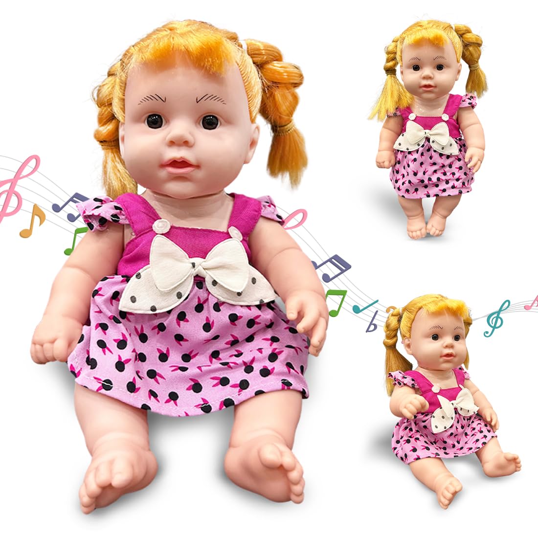 Wembley Cute Little Baby Doll for Girls Kids Toddlers in Pink Dress ...
