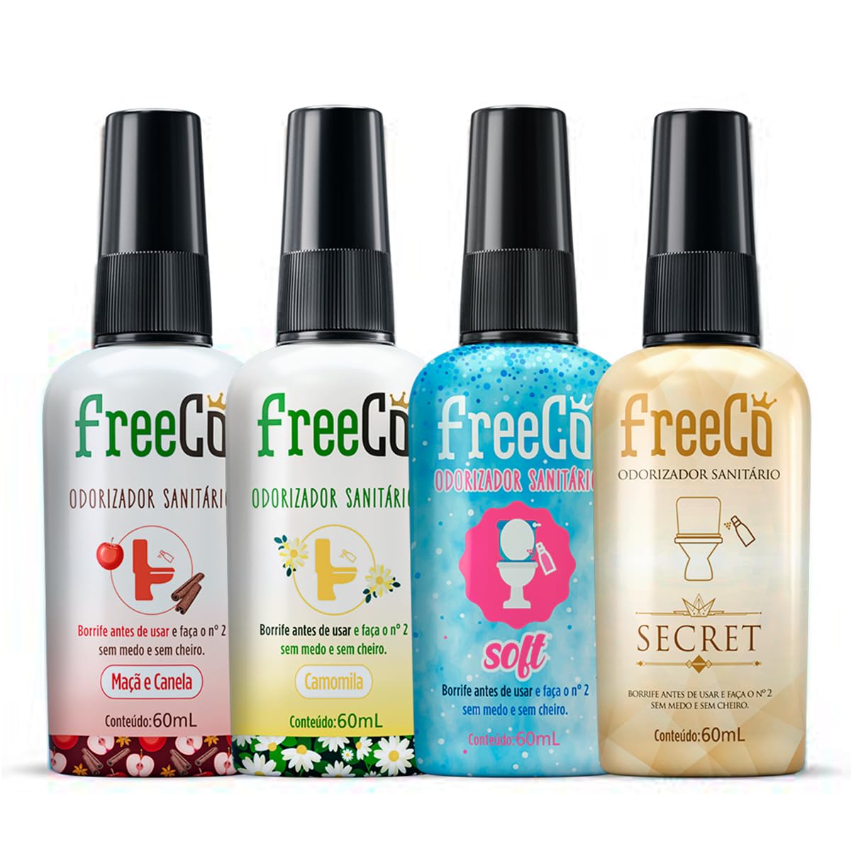 Kit 4 unidades Freecô Novas Fragrâncias - Bloqueador De Odores ...