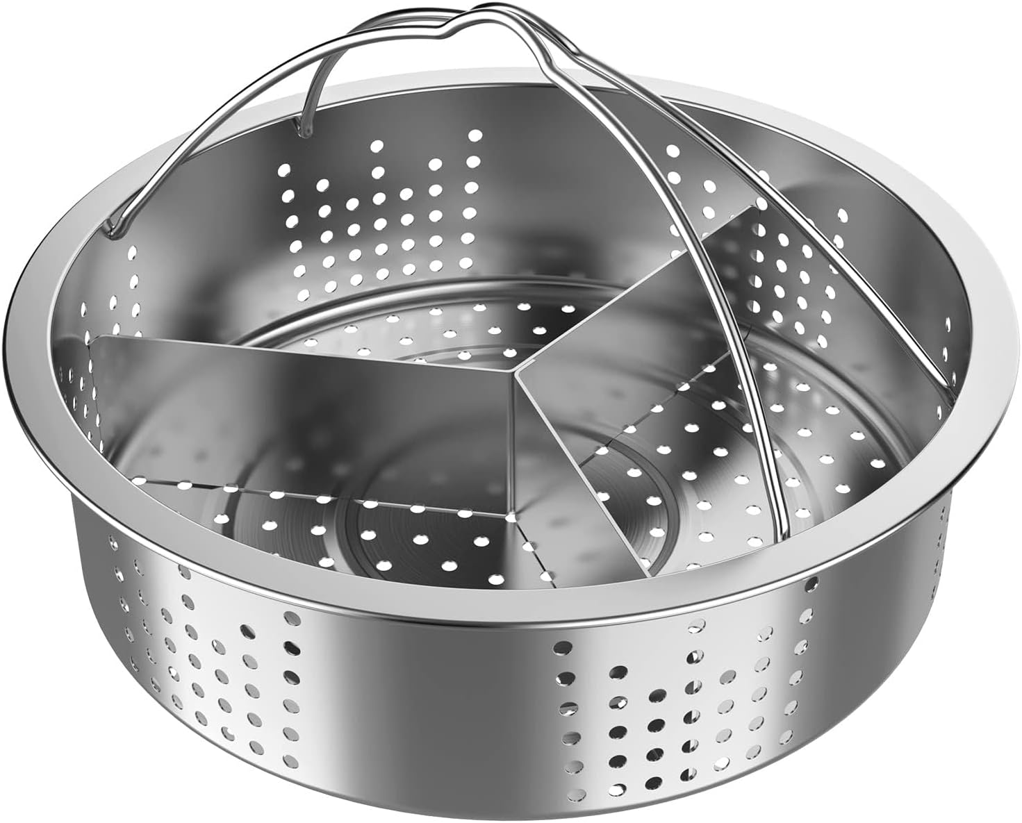 Amazon.com: Stainless Steel Steam Basket Rack with Steamer Holder Trio ...