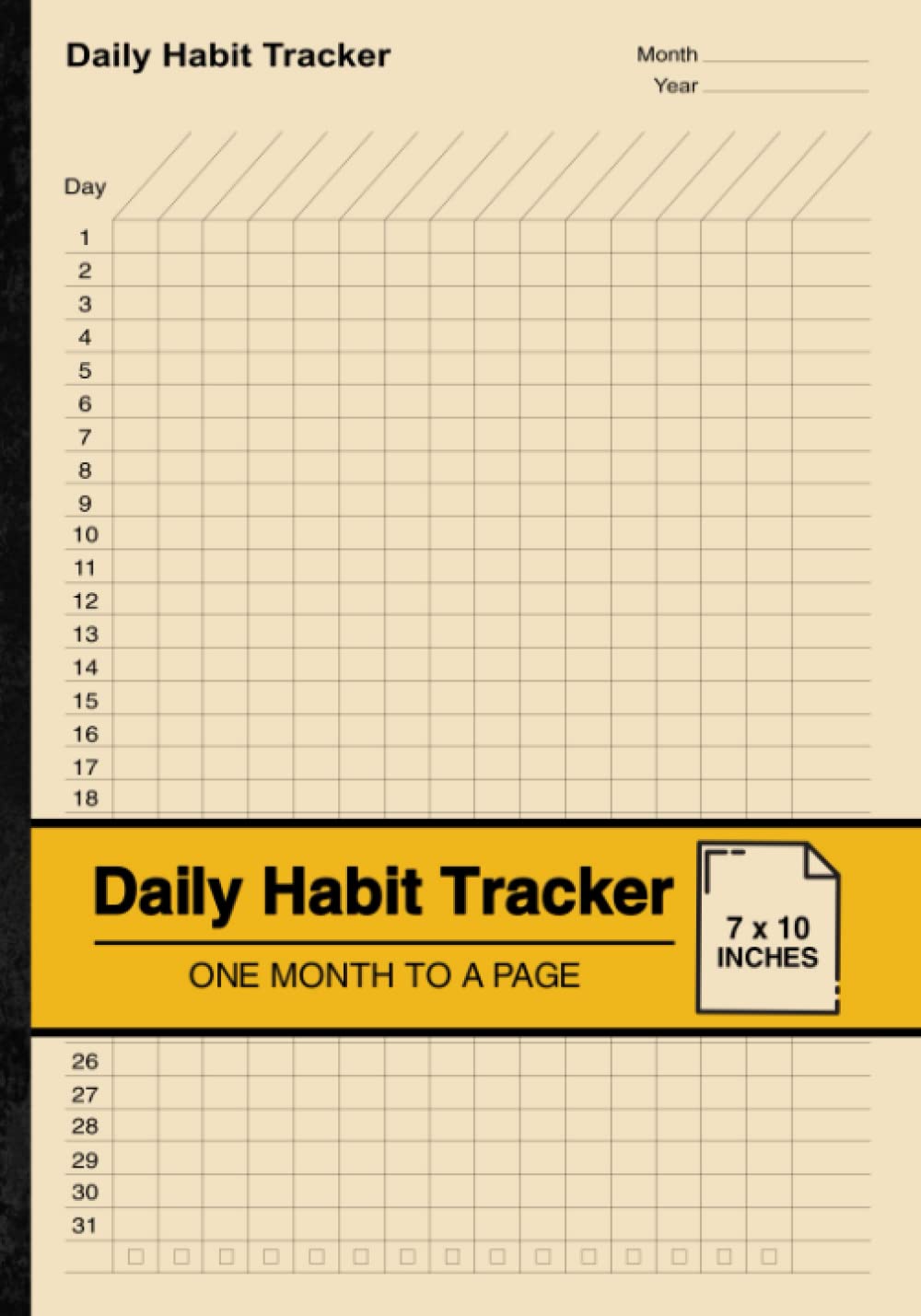 Amazon.com: Daily Habit Tracker: Habit Tracking Notebook | One Month to ...