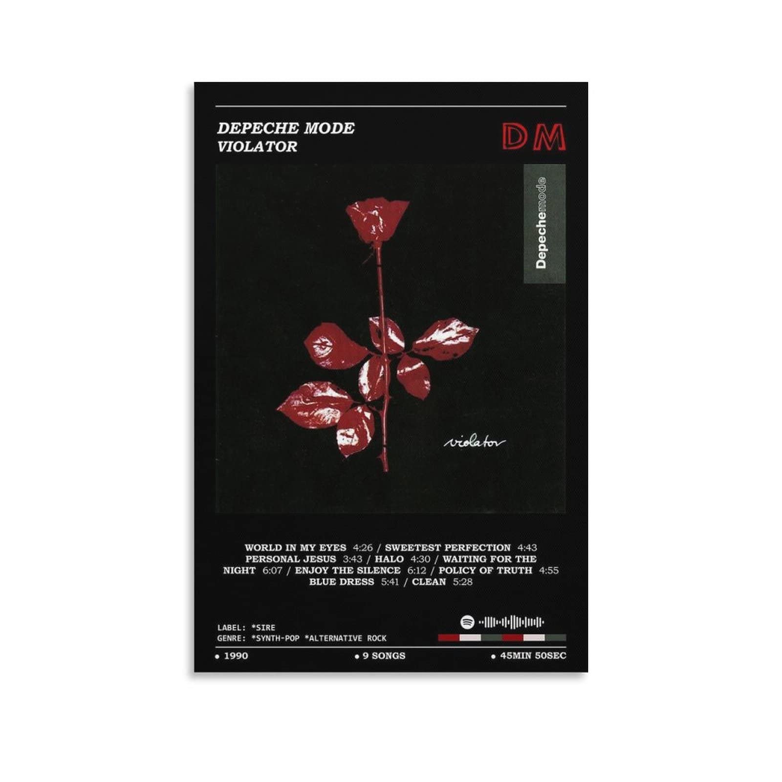 Amazon.com: Depeche Mode - Violator Poster 02 Canvas Poster Bedroom ...