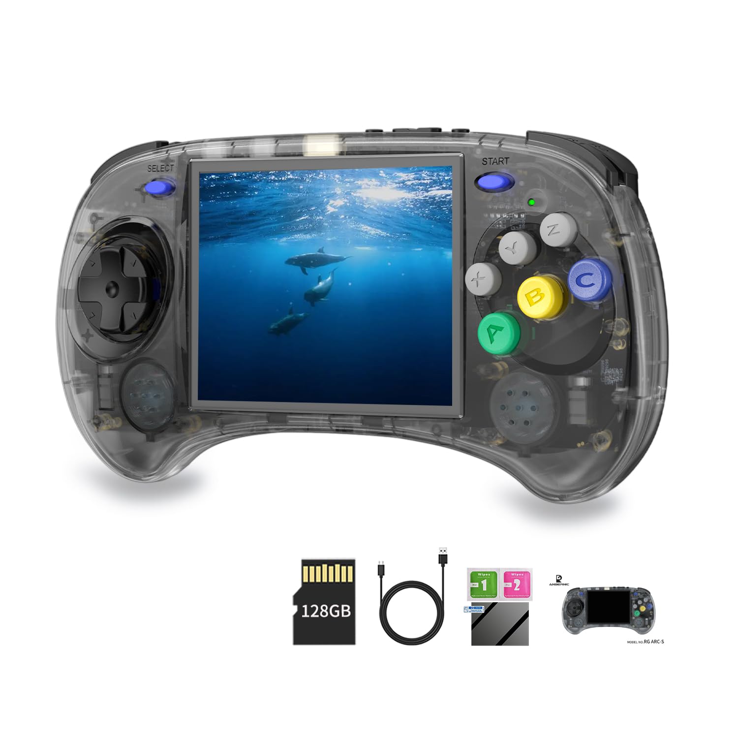 Amazon.com: RG ARC-S Handheld Game Console 4.0 inch IPS Screen Linux ...
