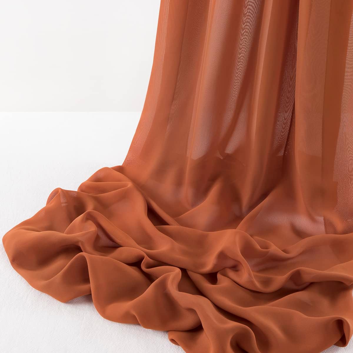 Amazon.com: Terracotta 10 Yards 60" Wide Sheer Fabric Chiffon Fabric by ...