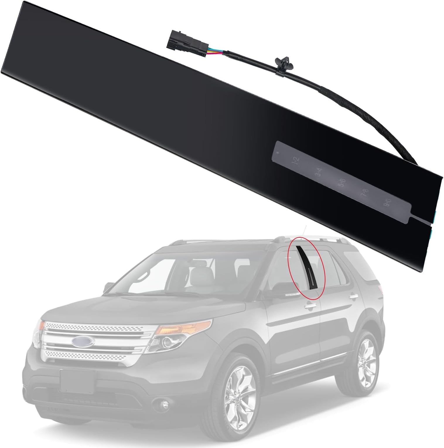 Amazon.com: Donpida B Pillar Molding Trim Door Entry Keypad ...