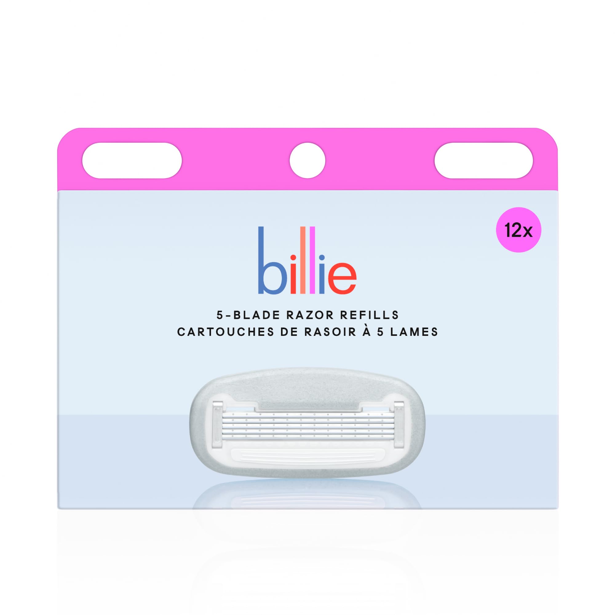 Billie Women’s Razor Refill Blades 5-Blade Cartridges - 12 count ...