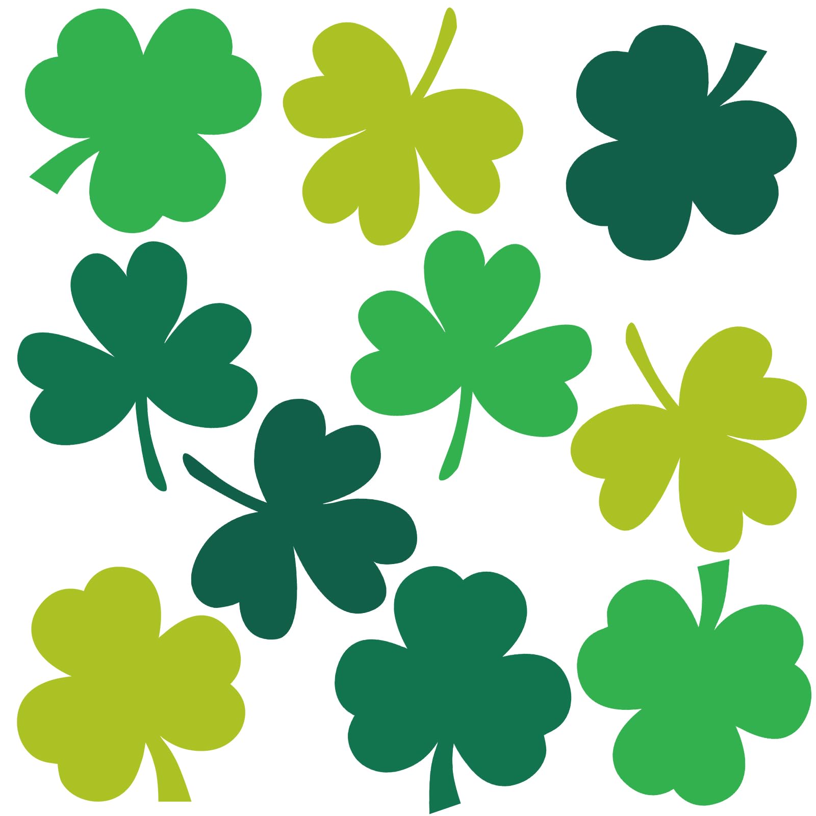 Snapklik.com : 200 Pcs St. Patricks Day Shamrock Cutouts Bulletin Board ...