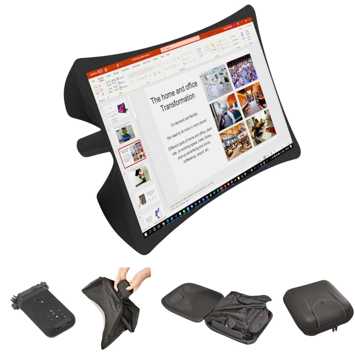 Amazon.com: Splay Portable 25" Foldable Monitor & Short Throw Projector ...