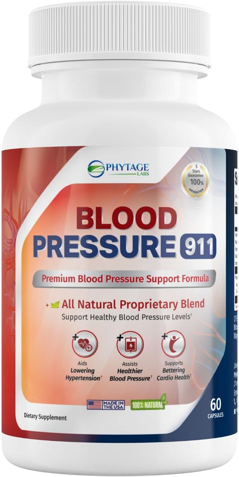Amazon.com: Phytage Labs Blood Pressure 911 Premium Supplement - BP ...