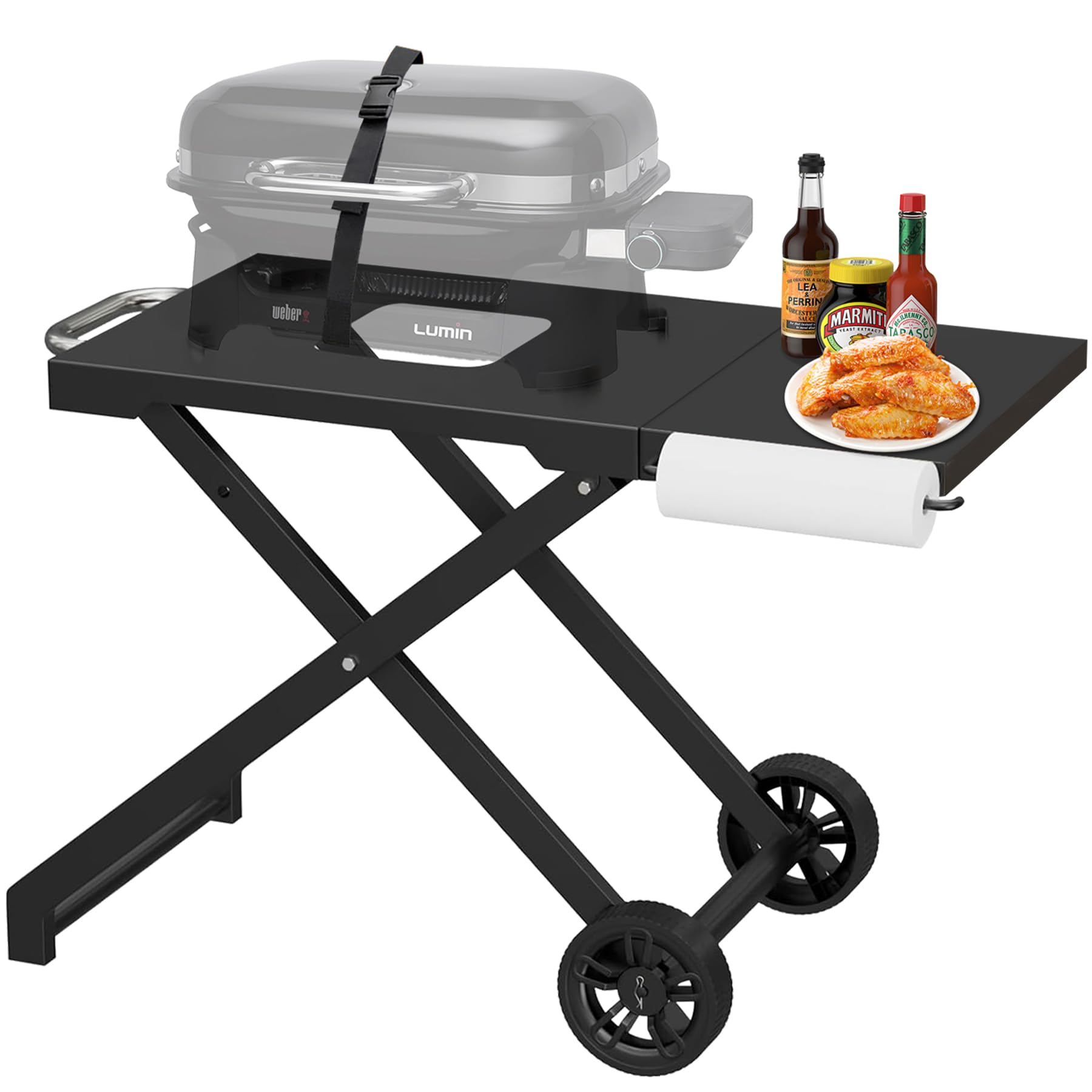 Amazon.com : BMMXBI Portable Grill Cart for Weber Lumin Compact Outdoor ...