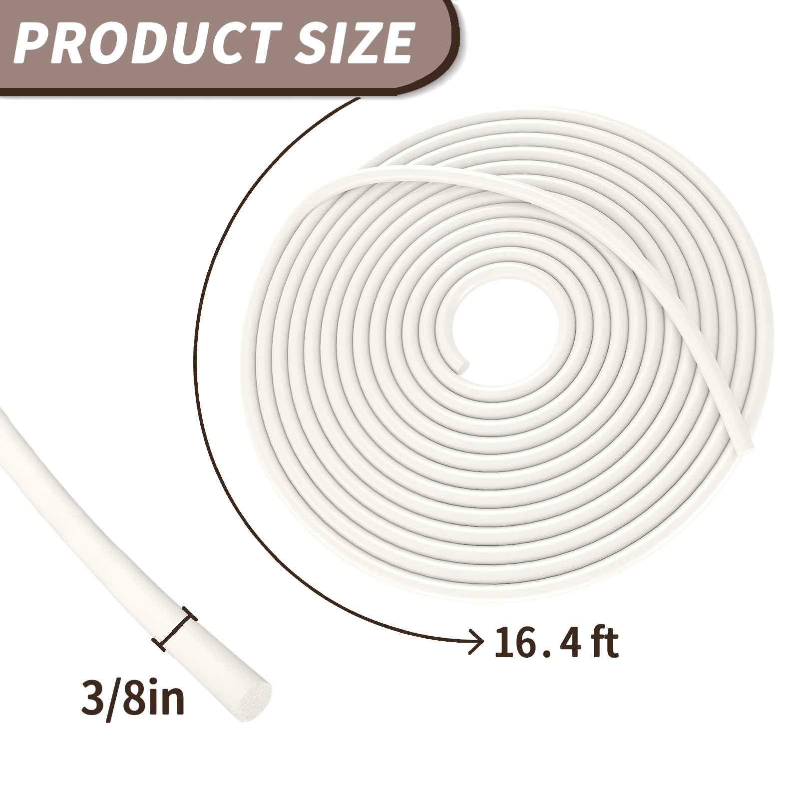 Snapklik.com : DGSL Backer Rod 3/8 Inch, Caulk Saver EPDM Rubber Backer ...