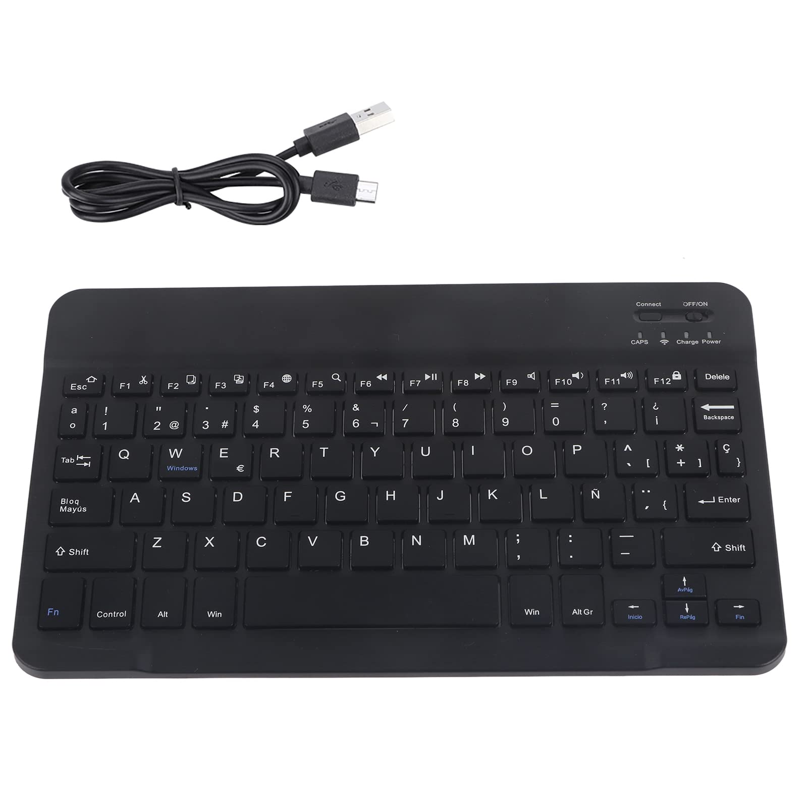 Amazon.com: Spanish & English Language Keyboard, Rechargeable Portable ...