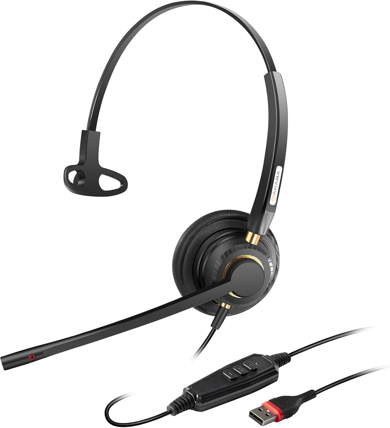 Amazon.com: USB Headset with Microphone Noise Cancelling & Audio ...
