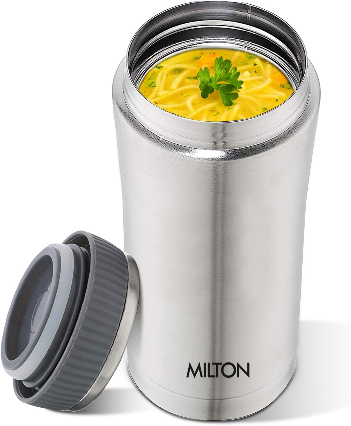 Milton Optima 350 Thermosteel Hot and Cold Flask, 350 ml, Silver ...