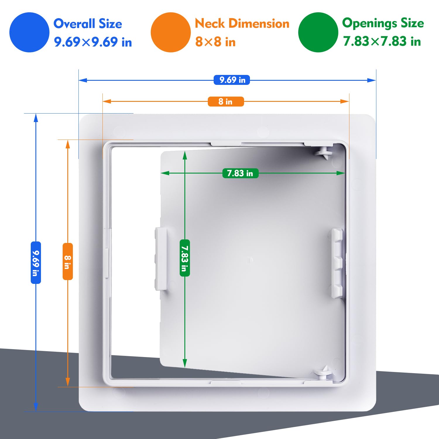 Snapklik.com : Access Panel For Drywall 8x8 In, Plastic Wall Panels For ...