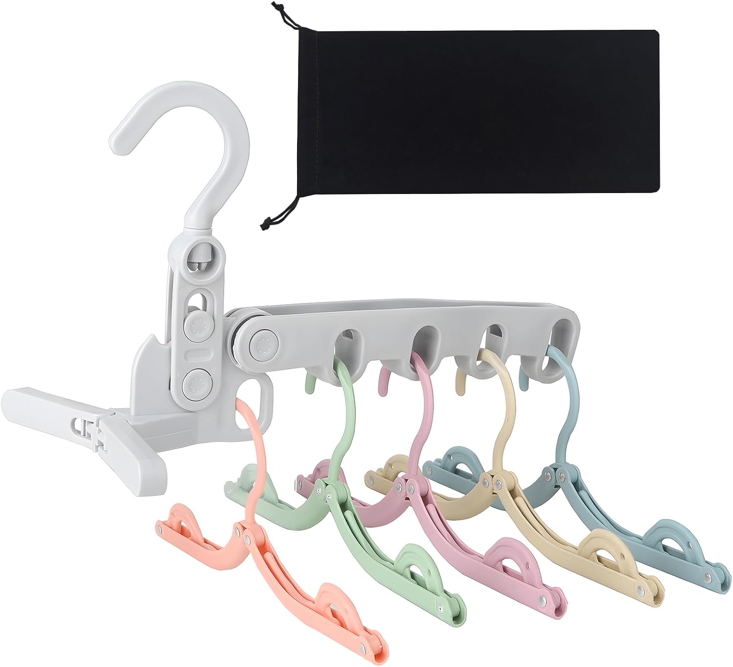 Amazon.com: WaWacomp1PC Portable Folding Clothes Drying Rack and 5 Pcs ...