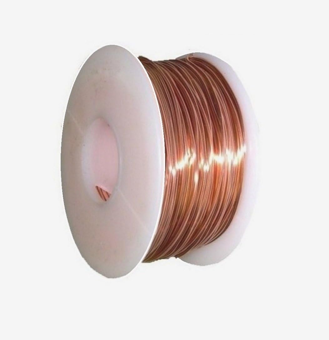 Amazon.com: Solid Bare Copper Round Wire 1/2 Lb Spool (16 Ga / 63 Ft)
