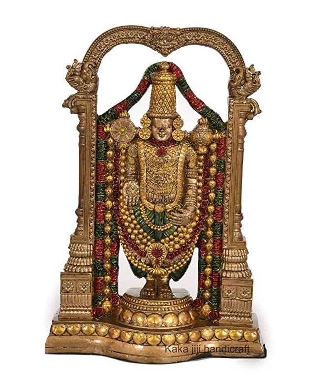 Buy Shri balaji craft Bronze 8 Inches Tirupati Balaji Statue I Tirupati ...