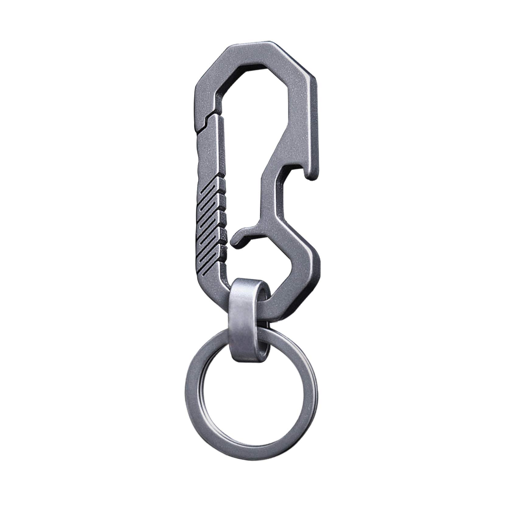 Autuveen Titanium Key Clip for Belt Loop,Titanium Key Carabiner Keychain Cl
